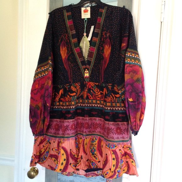 FARM Rio | Dresses | Farm Rio Mixed Patchwork Minidress | Poshmark